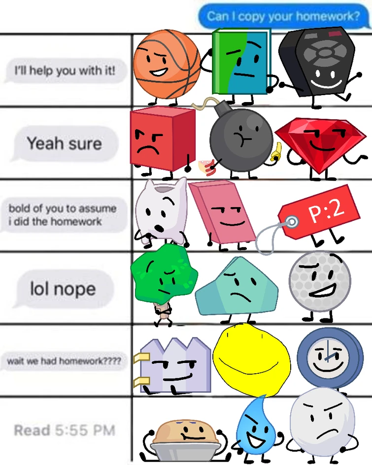 I Stayed Up Too Late Making Bfdi Memes Sorry Fandom