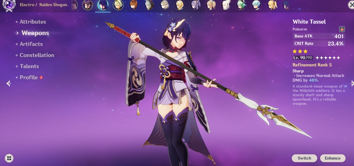 My 1st lvl 90 weapon for my fav raiden