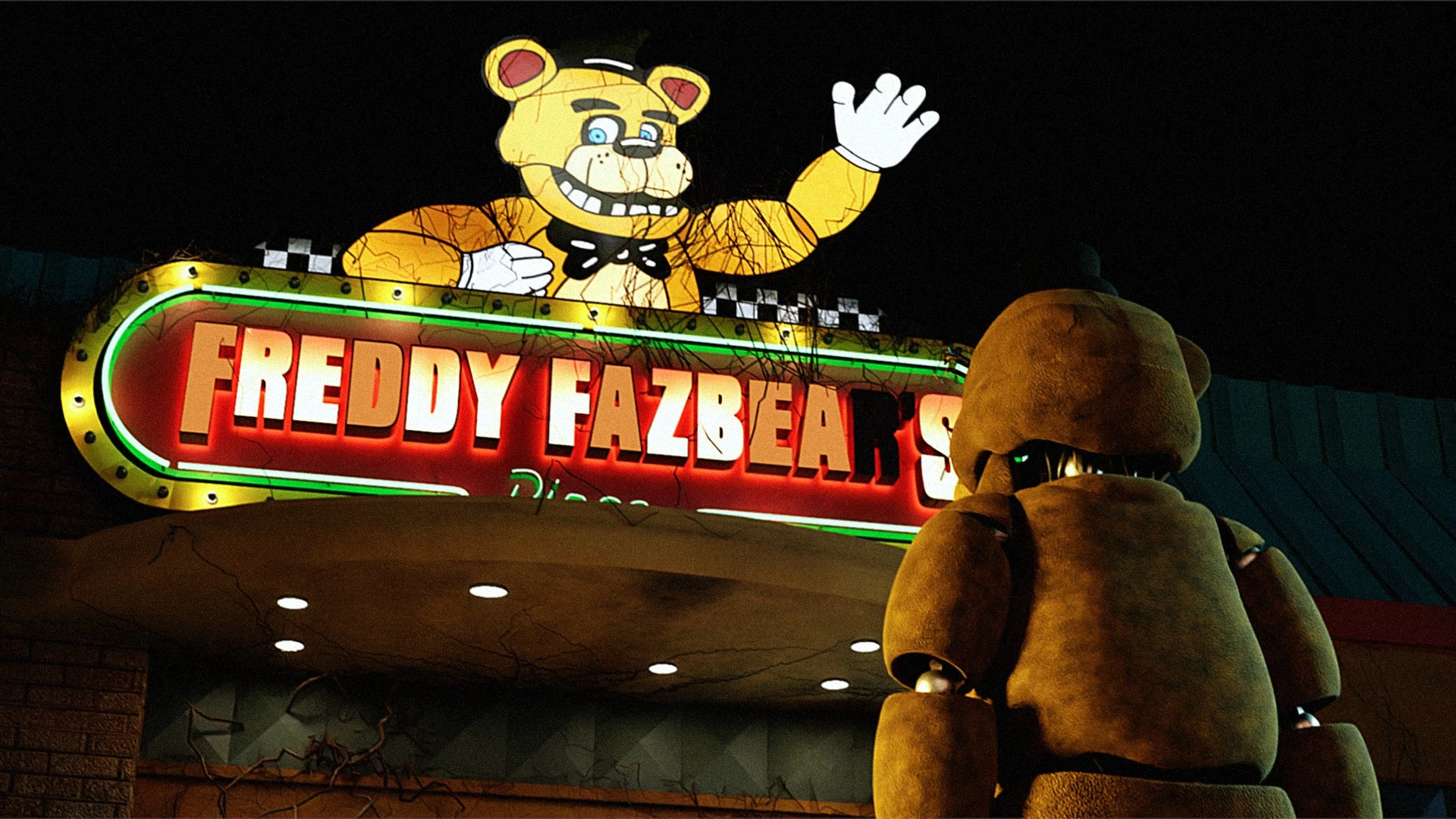 we got a new pic of golden freddy in the movie and it kinda looks like ...