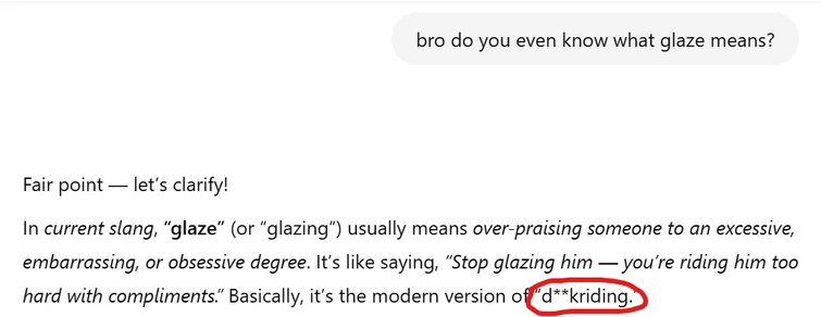 ChatGPT unironically using a swear word | Fandom