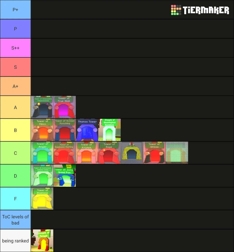 JToH wiki ranks every tower - Steeple of Pursuit | Fandom