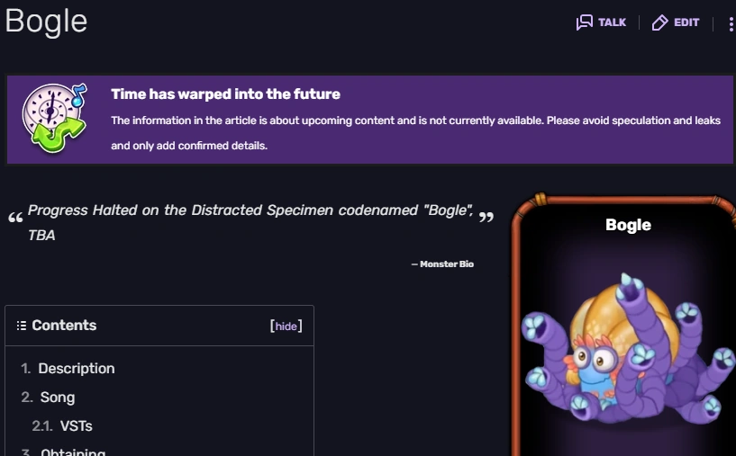 Can someone update Bogle's bio to look like this? | Fandom