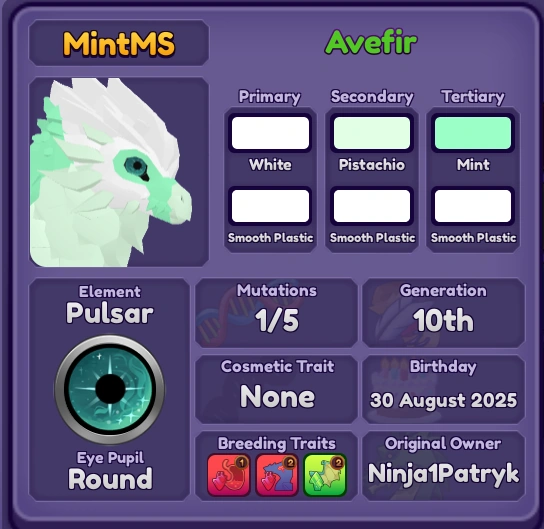 Selling a mint ms avefir for 200k | Fandom