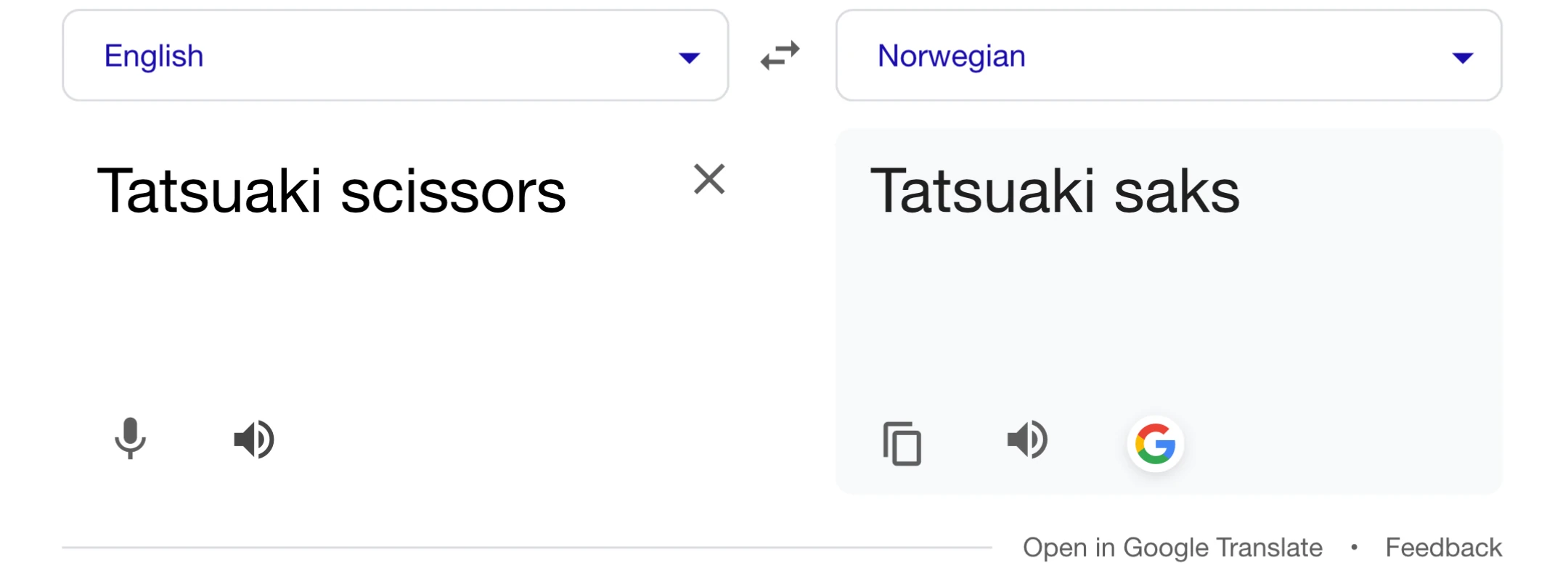 Translate “Tatsuaki scissors” into Norwegian | Fandom