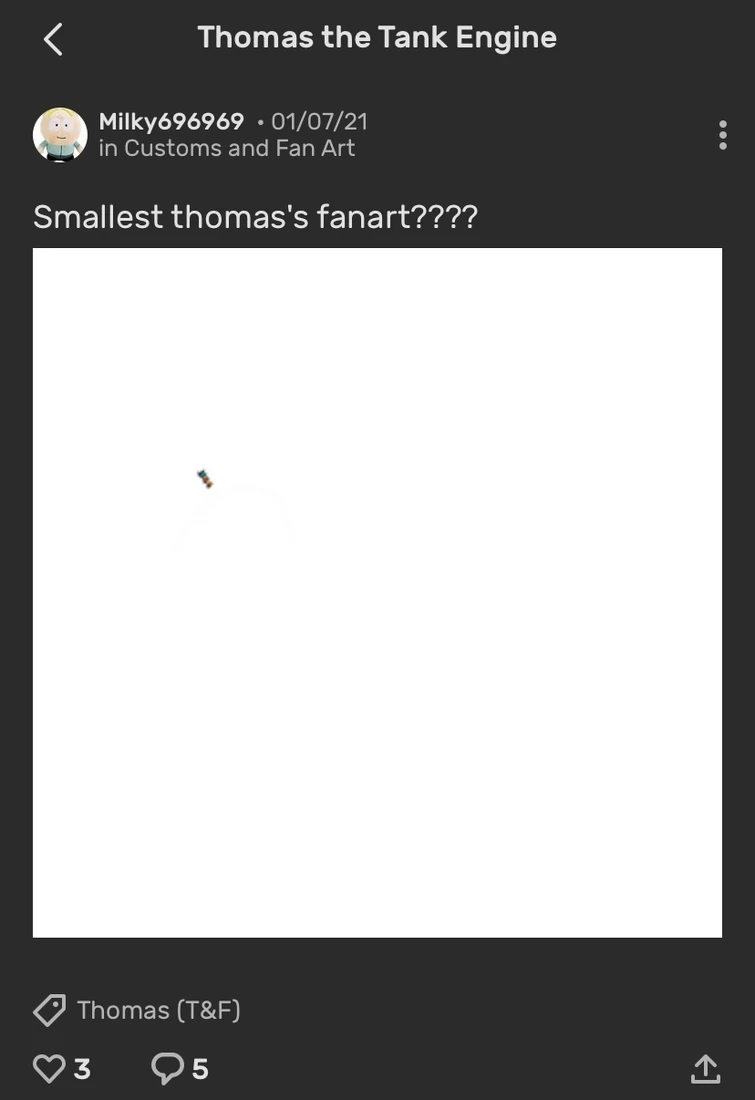 My another take on smallest thomas fan art, after about 2 or 3 years ...