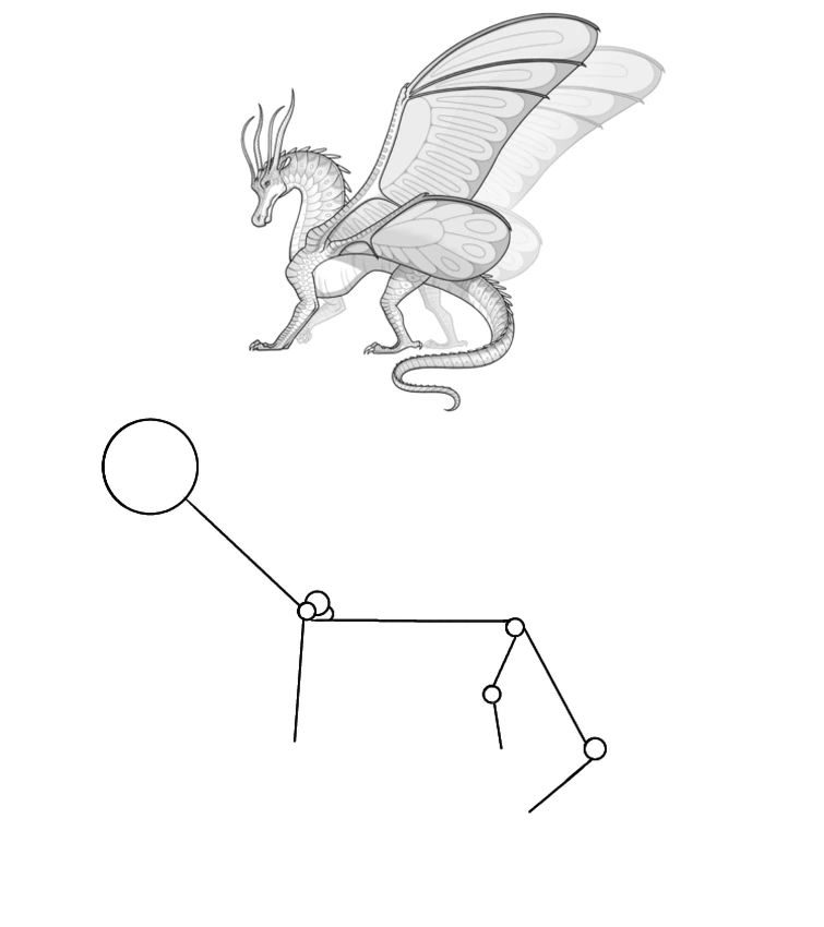 WIP Wingless Silkwing base (Lines and Circles to help with body) | Fandom