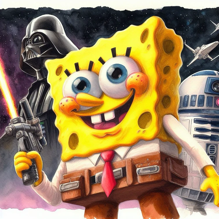 Some AI of SpongeBob/Star Wars | Fandom