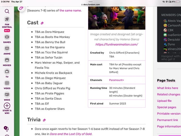 Hey guys is Marc Weiner actually reprising his role as Map, Swiper and ...