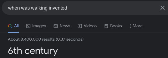 When was walking invented? | Fandom