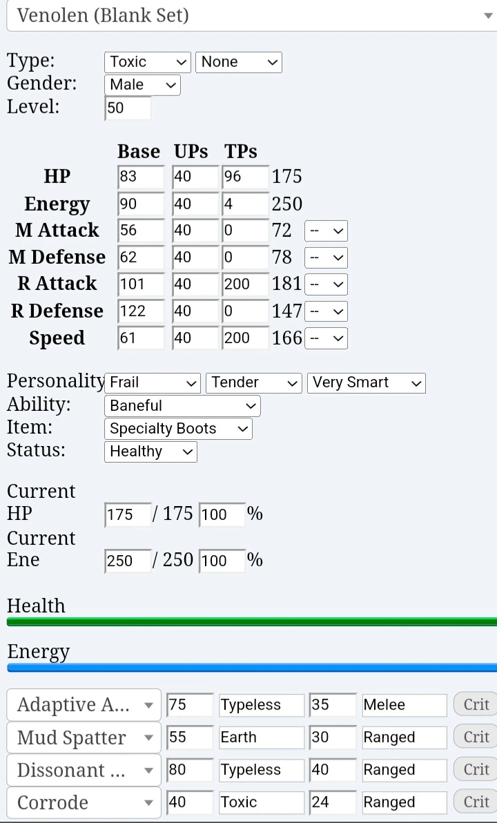 Epic Offensive Venolen Set | Fandom