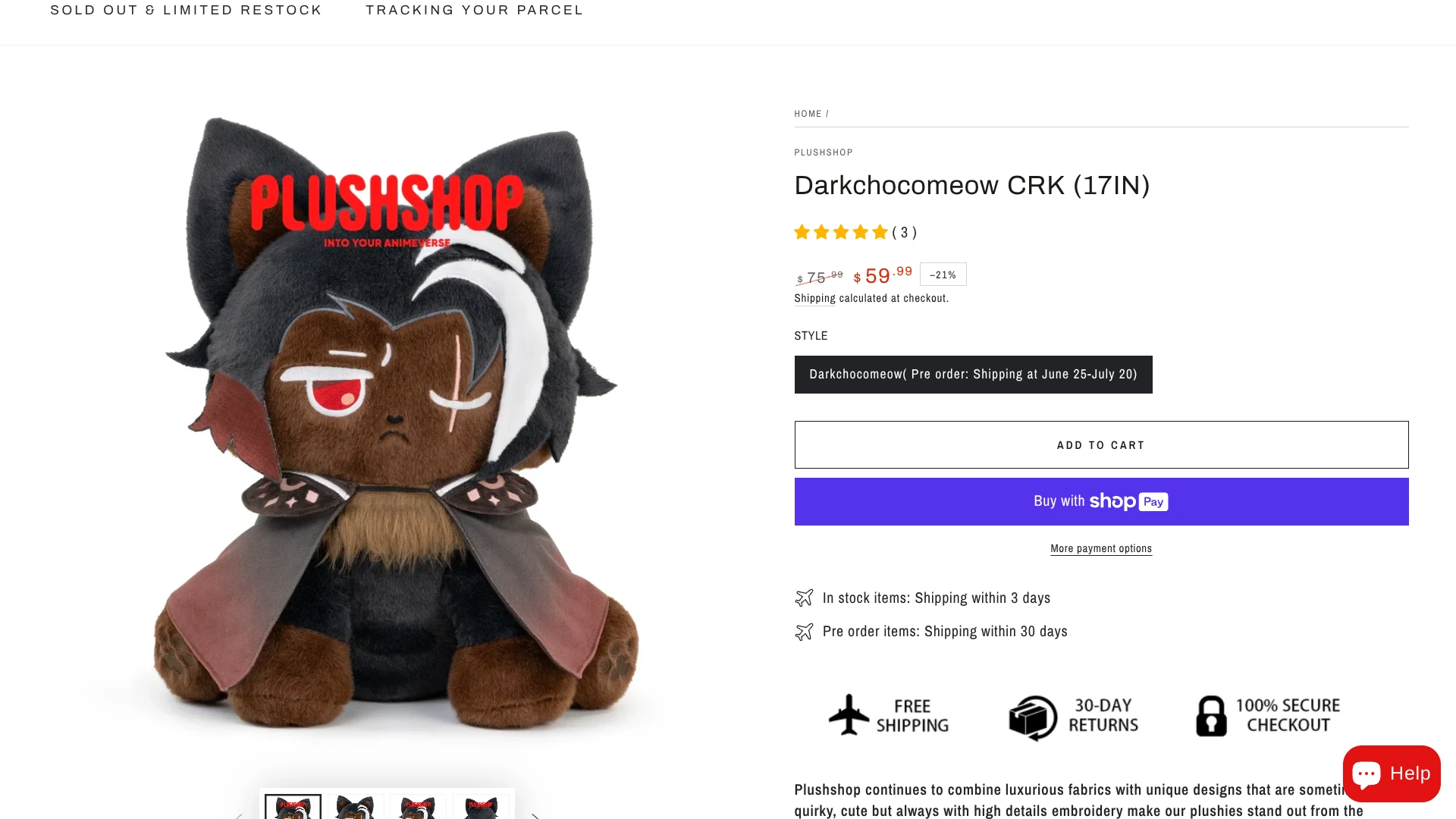 Oh my goodness, this dark choco plush is adorable! | Fandom