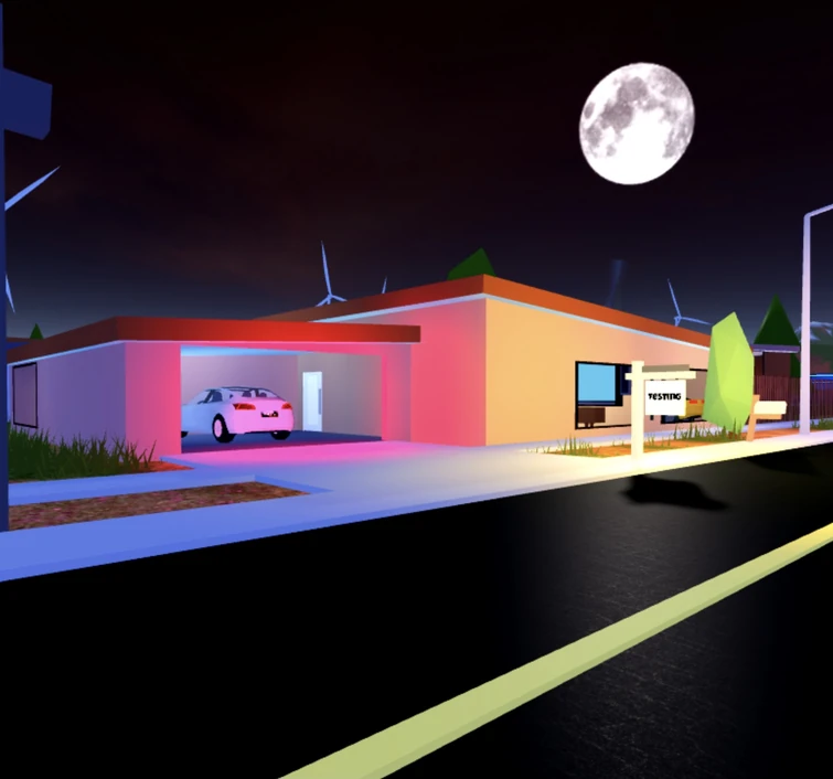 Some pictures of a house design I made on Jailbreak after reaching lvl ...