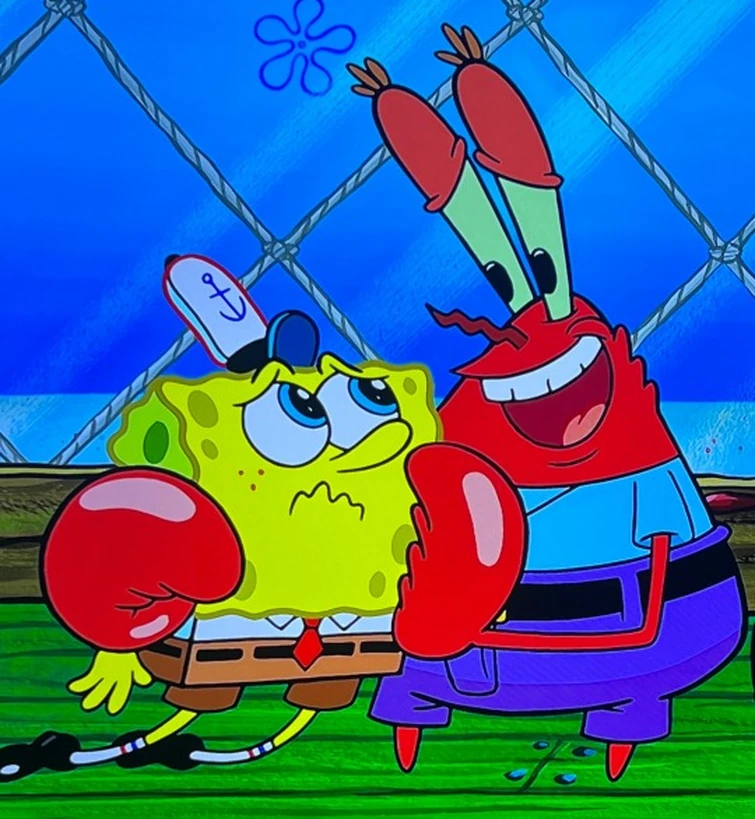 Mr. Krabs hugging SpongeBob :D | Fandom