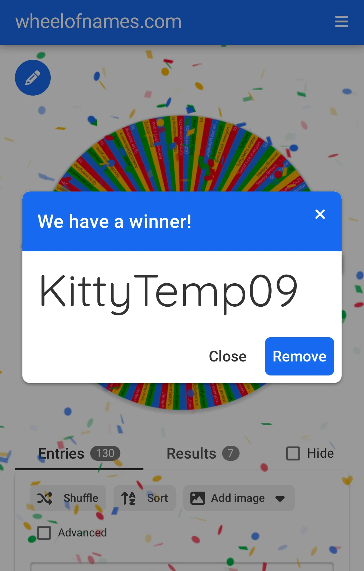 Giveaway winner! | Fandom