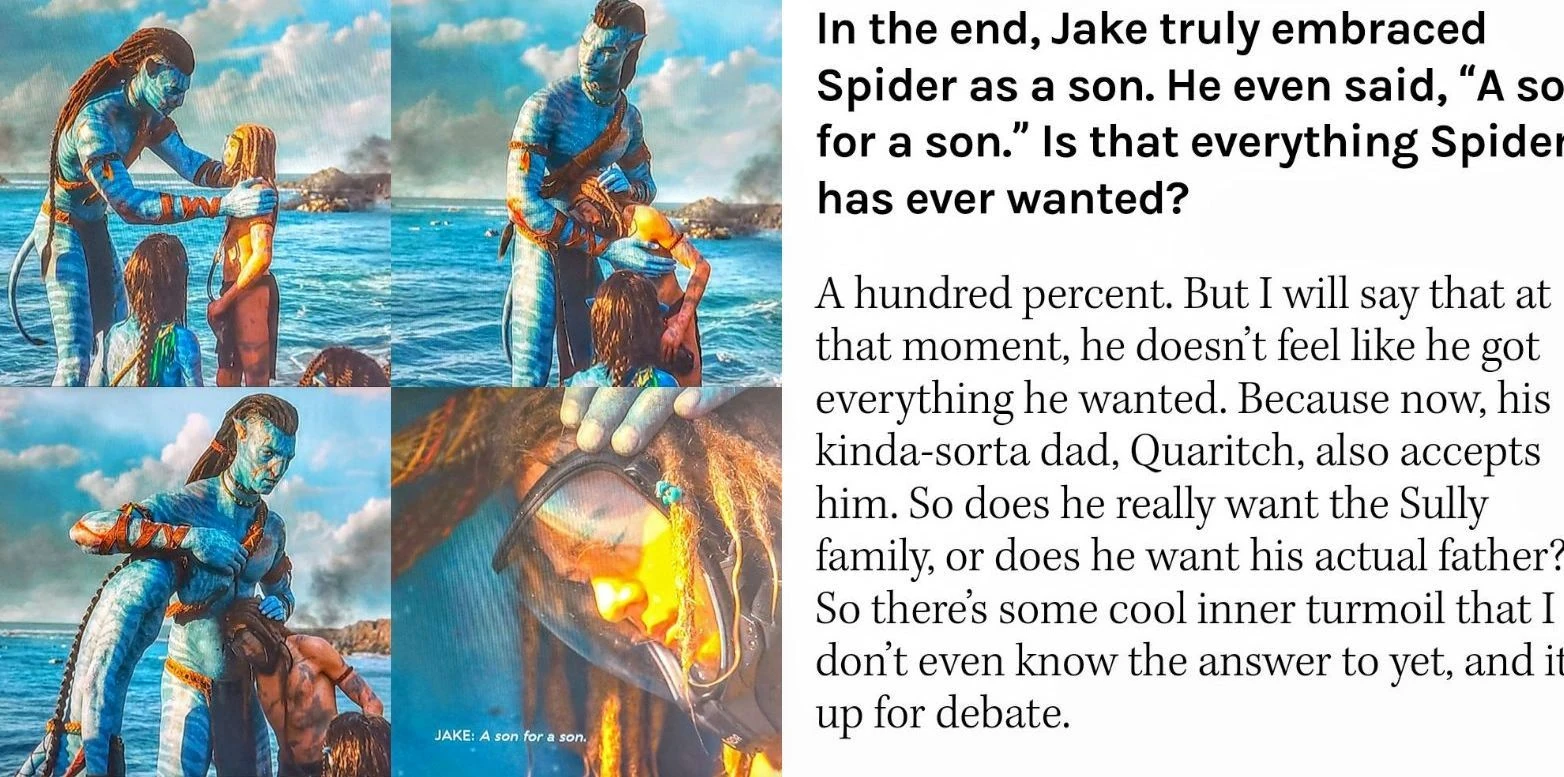 Avatar 3 (2025) revealed that Jake took Spider in as his son | Fandom