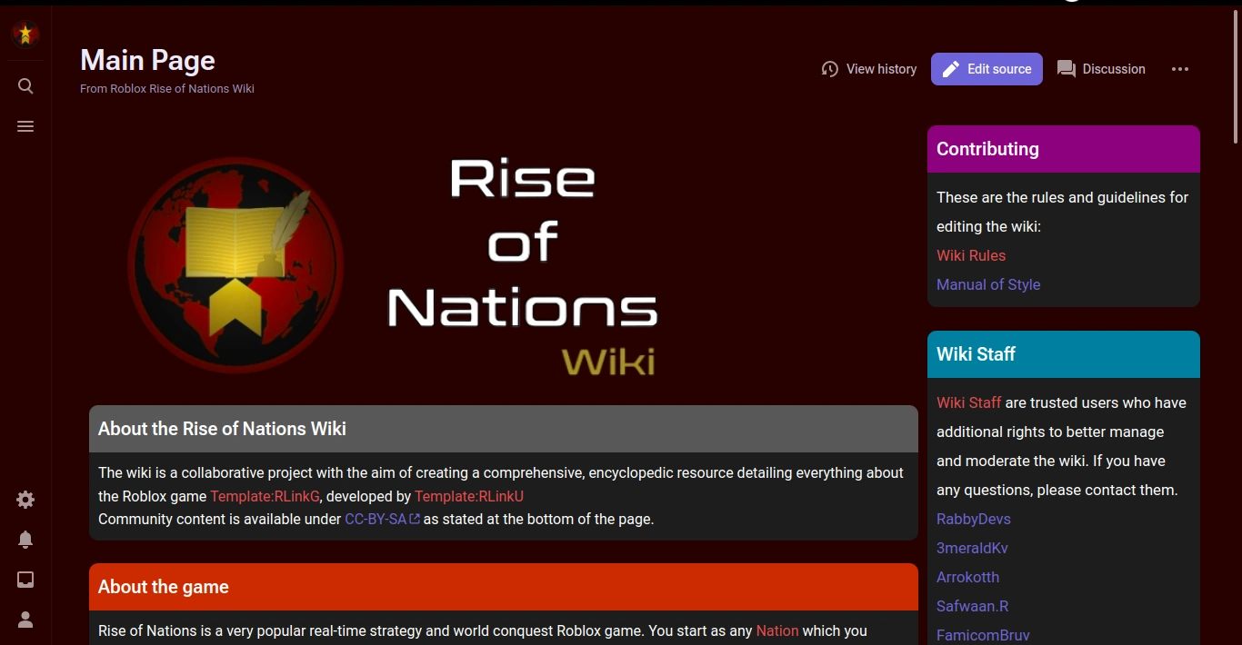 miraheze site ui | Fandom