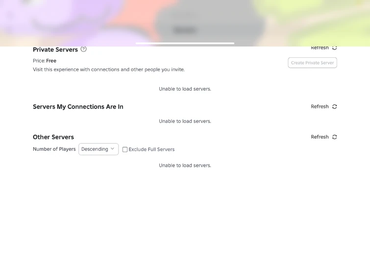 Roblox (priv/public/joinfriend)servers r down | Fandom