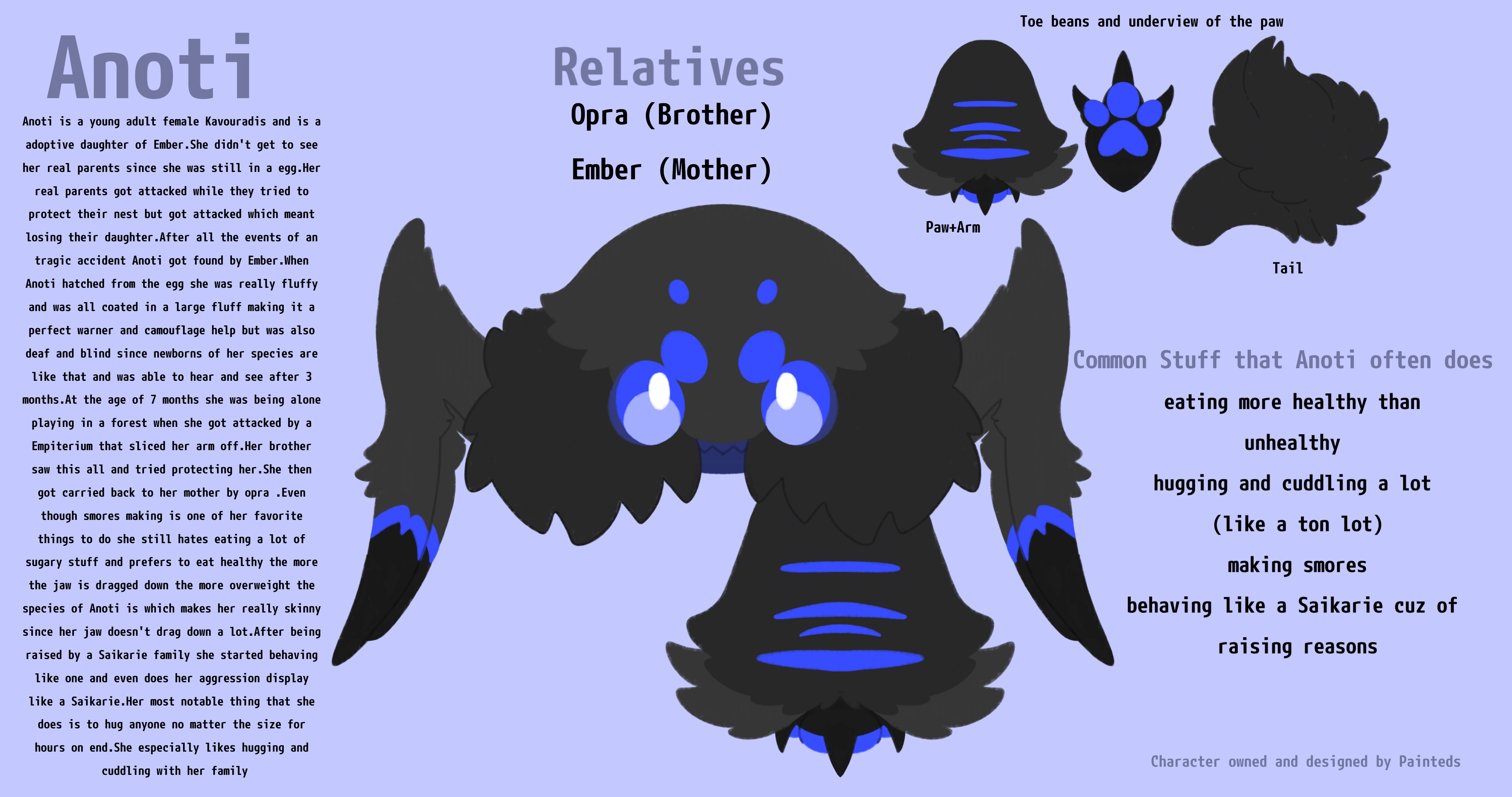 it's been a lot since I talked about my oldest kav oc so I wanna know ...