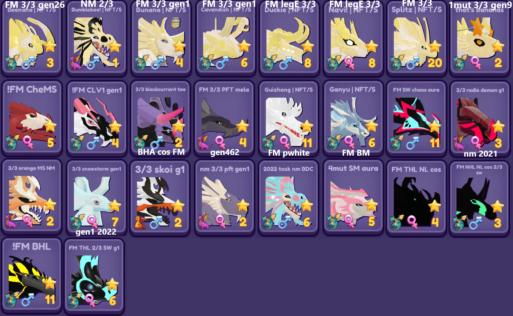 LF cloud themed dragons | Fandom