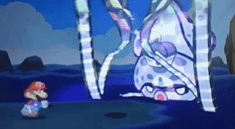 Using a Bowling Ball on a glowy squid crashes Paper Mario. | Fandom