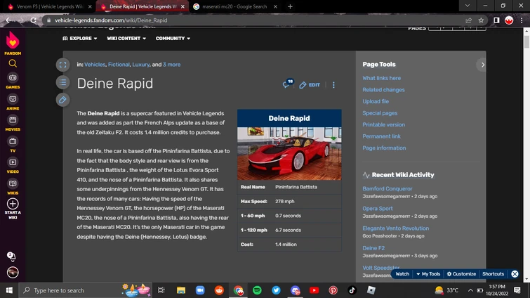 fixed the deine rapid page | Fandom