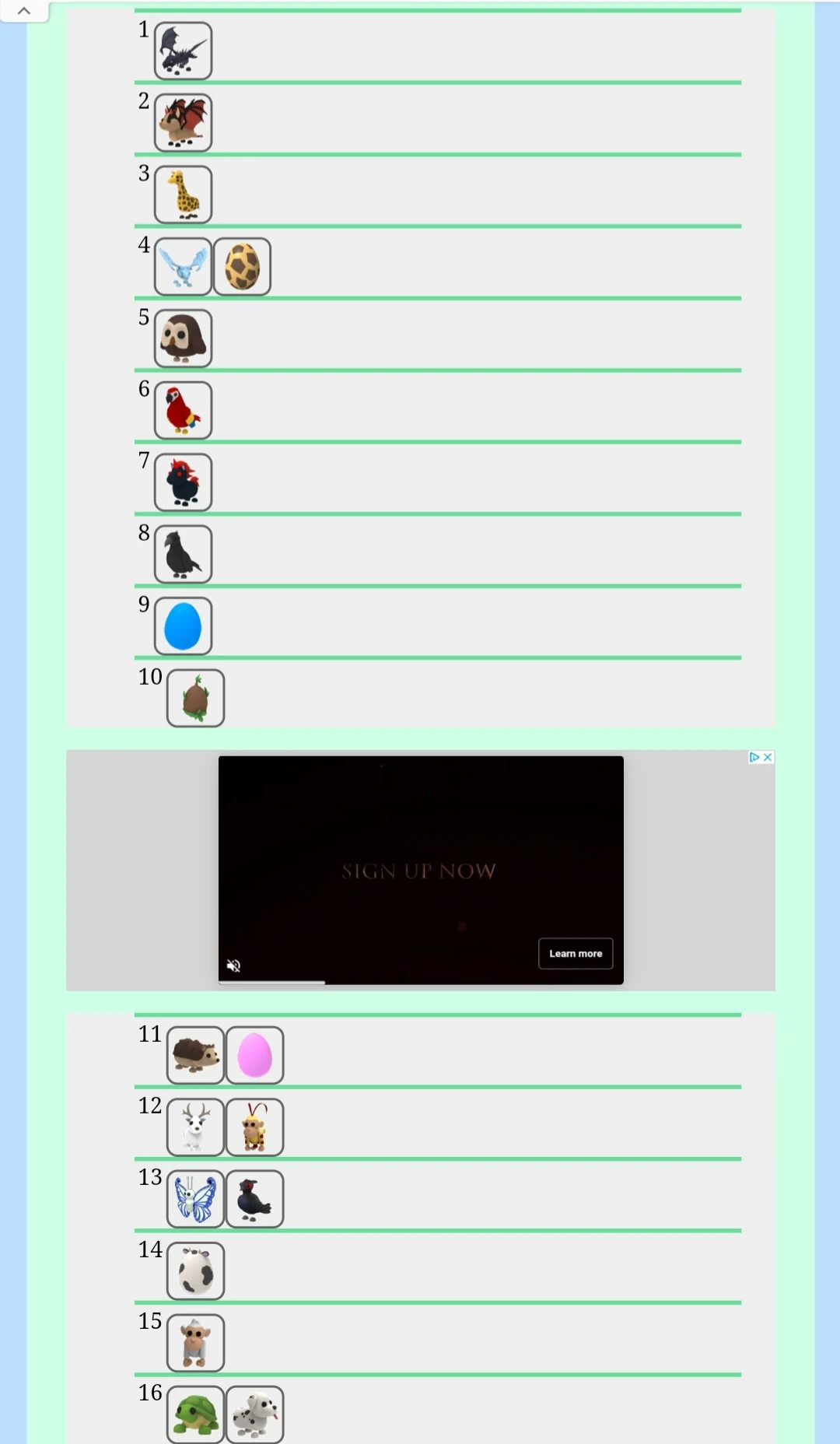 How accurate this list actually is? In Adopt Me Values site. | Fandom