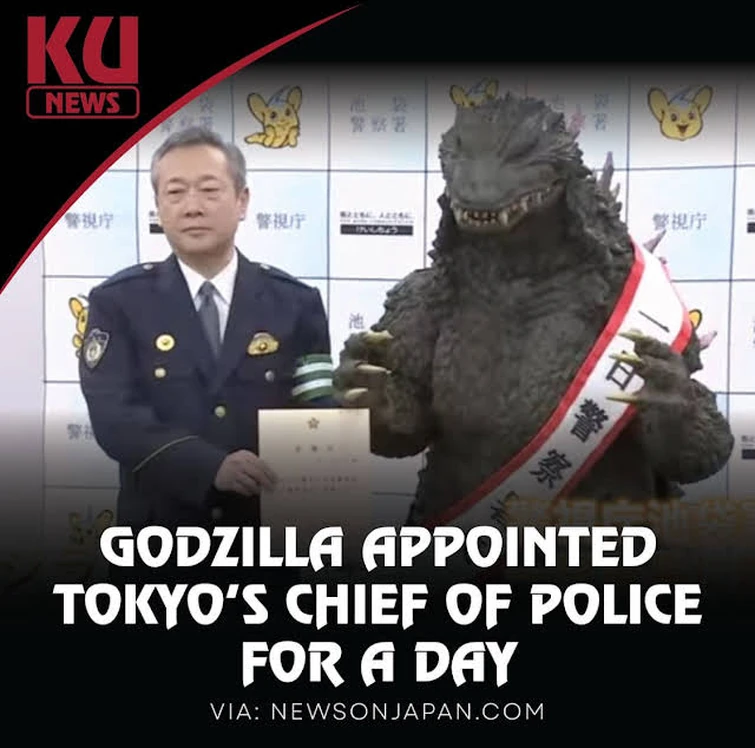 Godzilla became a police chief. | Fandom