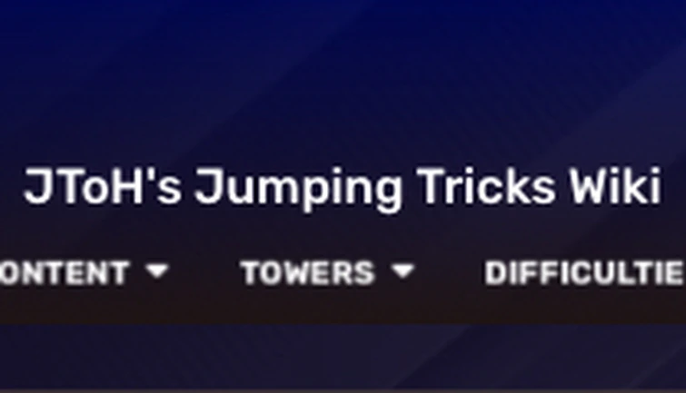 Welcome to JToH’s Jumping Tricks wiki everyone | Fandom