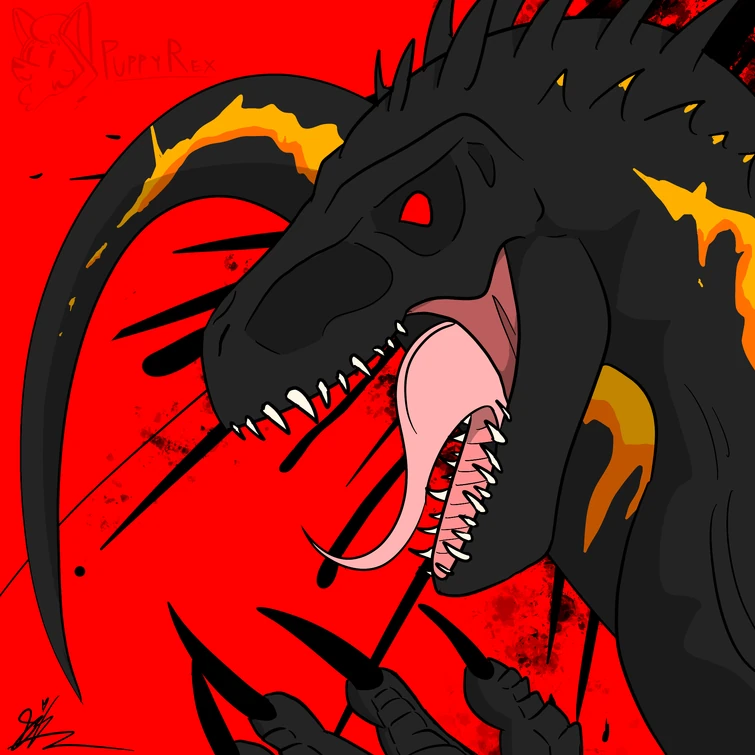 First time digitally drawing/coloring the Indoraptor in 4 years! I ...