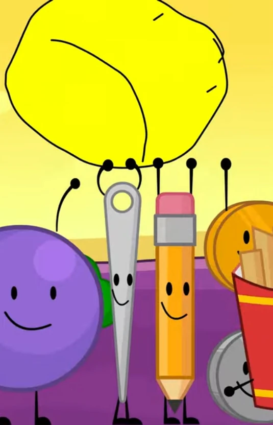 Here have an image of Needle holding Yellow Face | Fandom