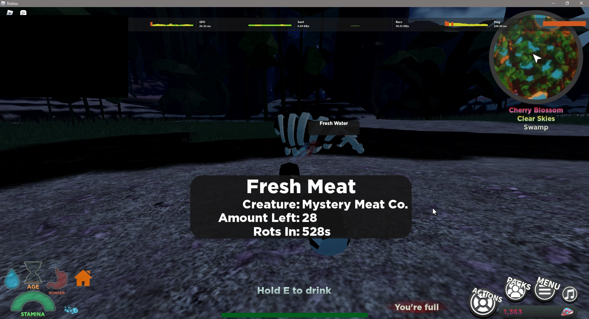 seems like there's a meat spawn on the middle of the swamp | Fandom