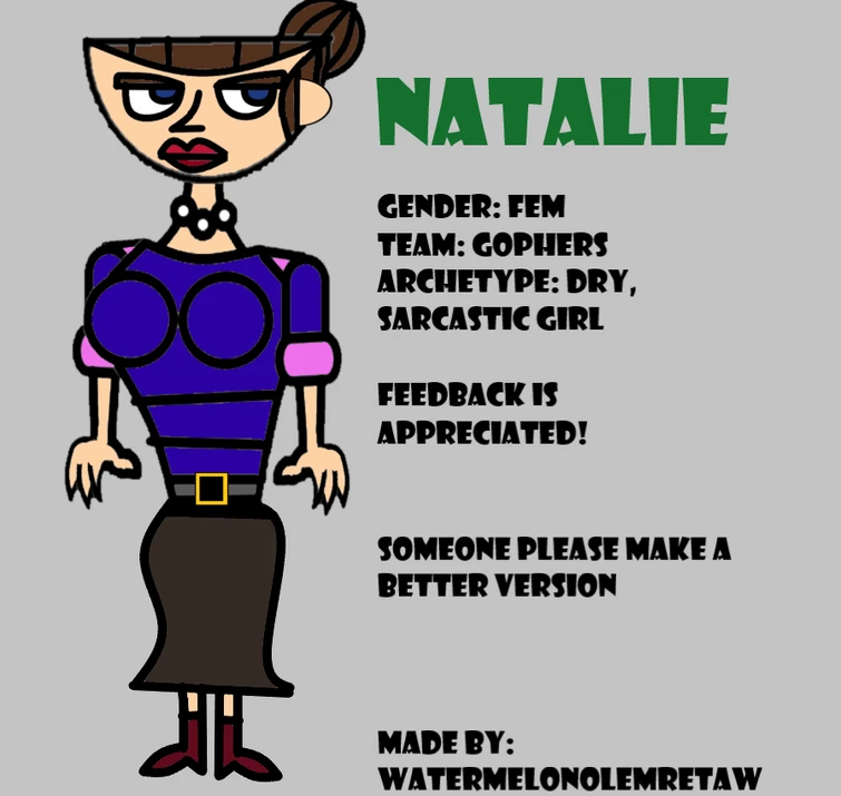 TDI Fan Characters: Natalie | Fandom