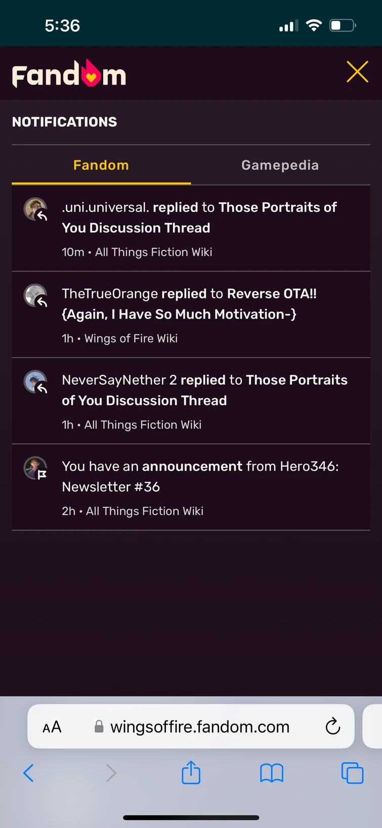 Has anyone else’s notifications been broken? | Fandom