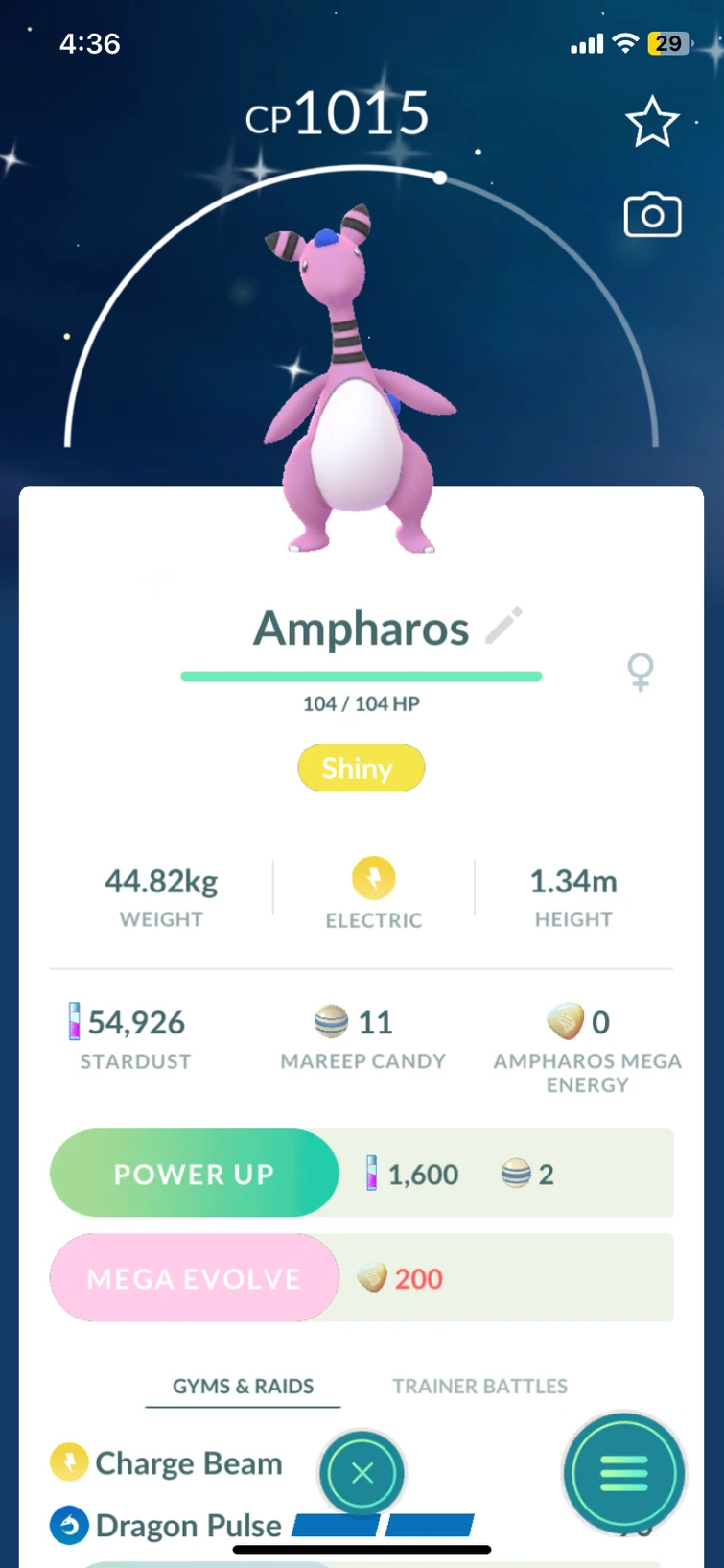 Did you guys get shiny Ampharos during the event? It’s so cool! | Fandom
