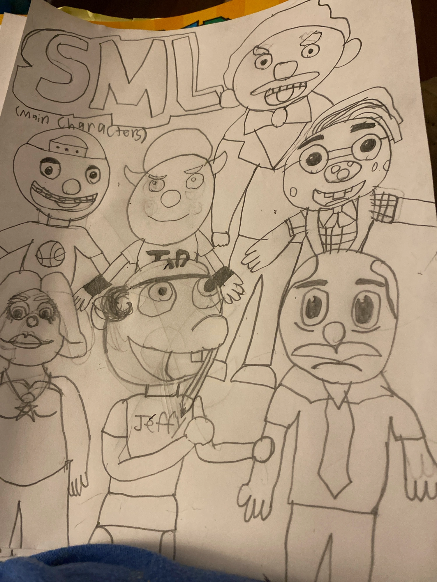 Look at my cool SML main characters drawing! | Fandom