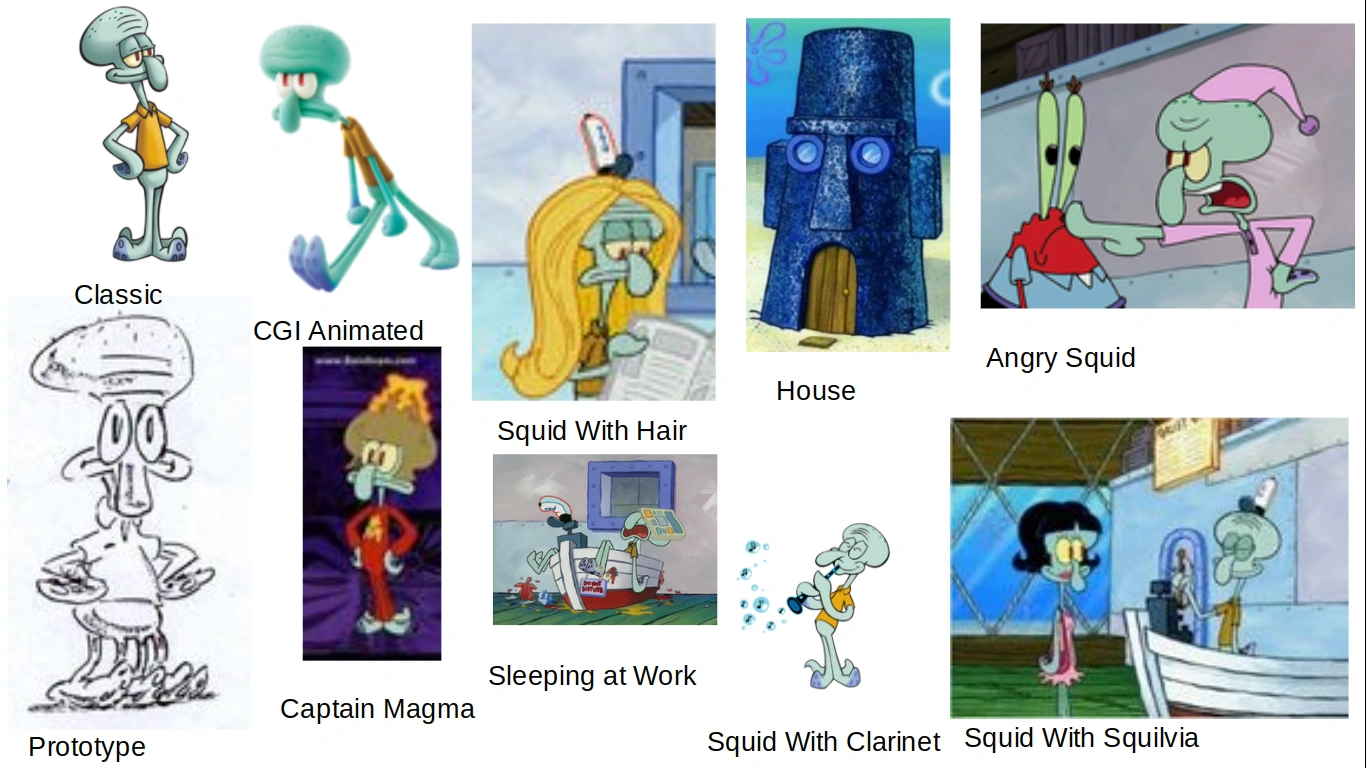 Pick 1 Squidward to Eliminate. Voting Ended. | Fandom