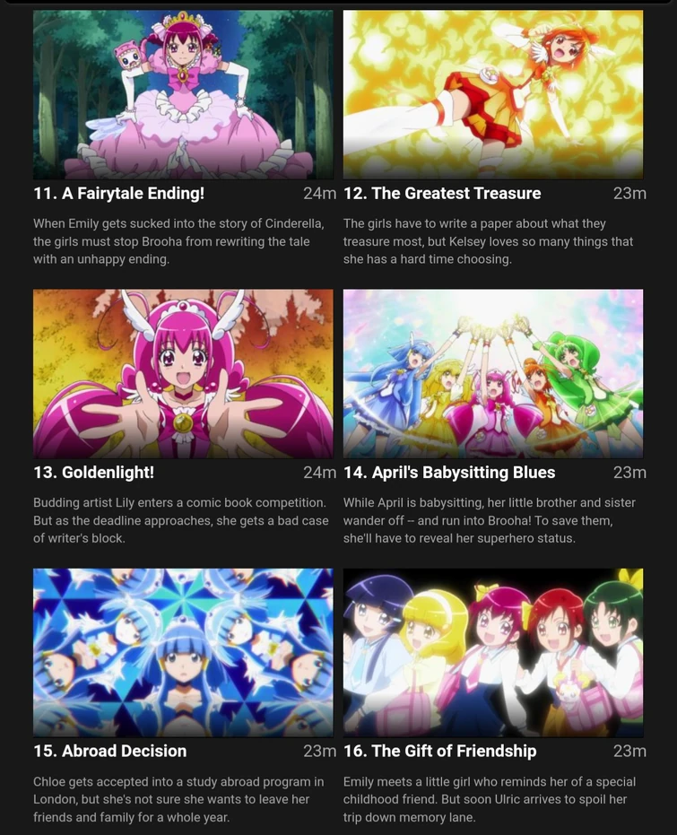 What Glitter Force and Glitter Force Dokidoki looked like on Netflix ...