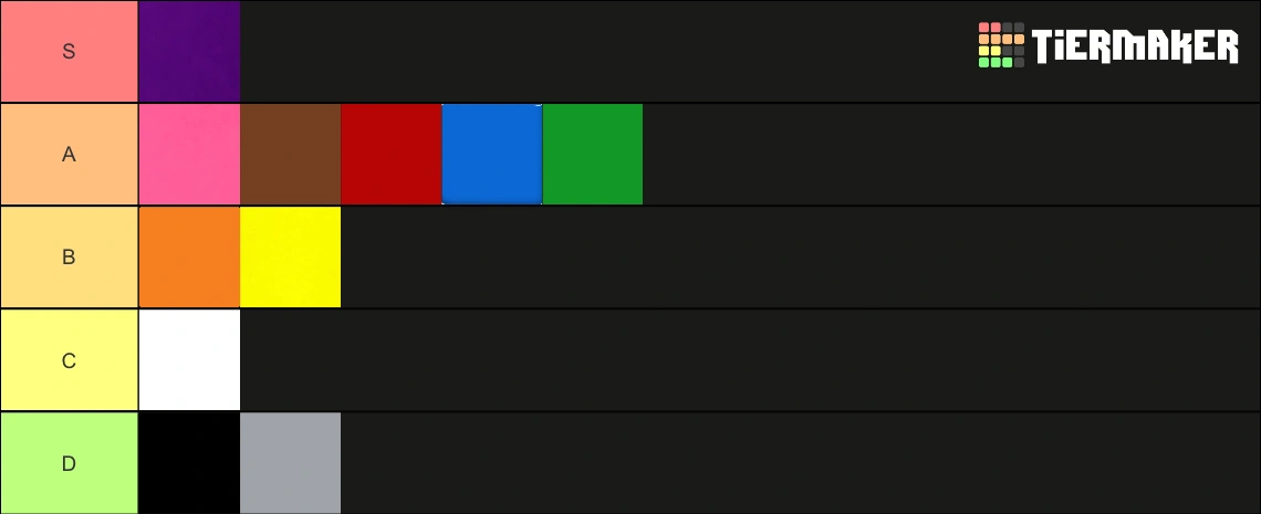Color Tier List | Fandom