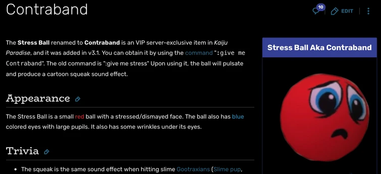 found the (possible) description reference for distressed red ball | Fandom