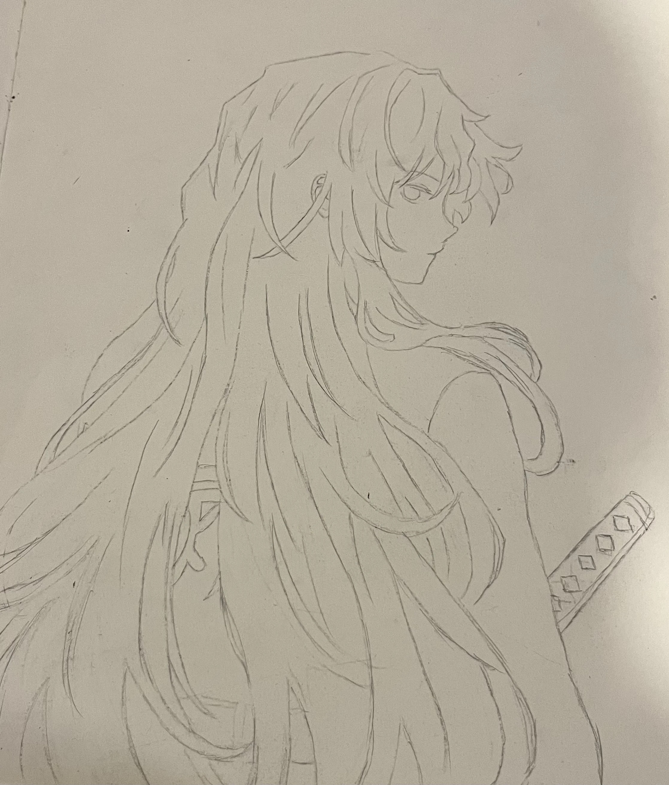 Finished the Muichiro sketch | Fandom