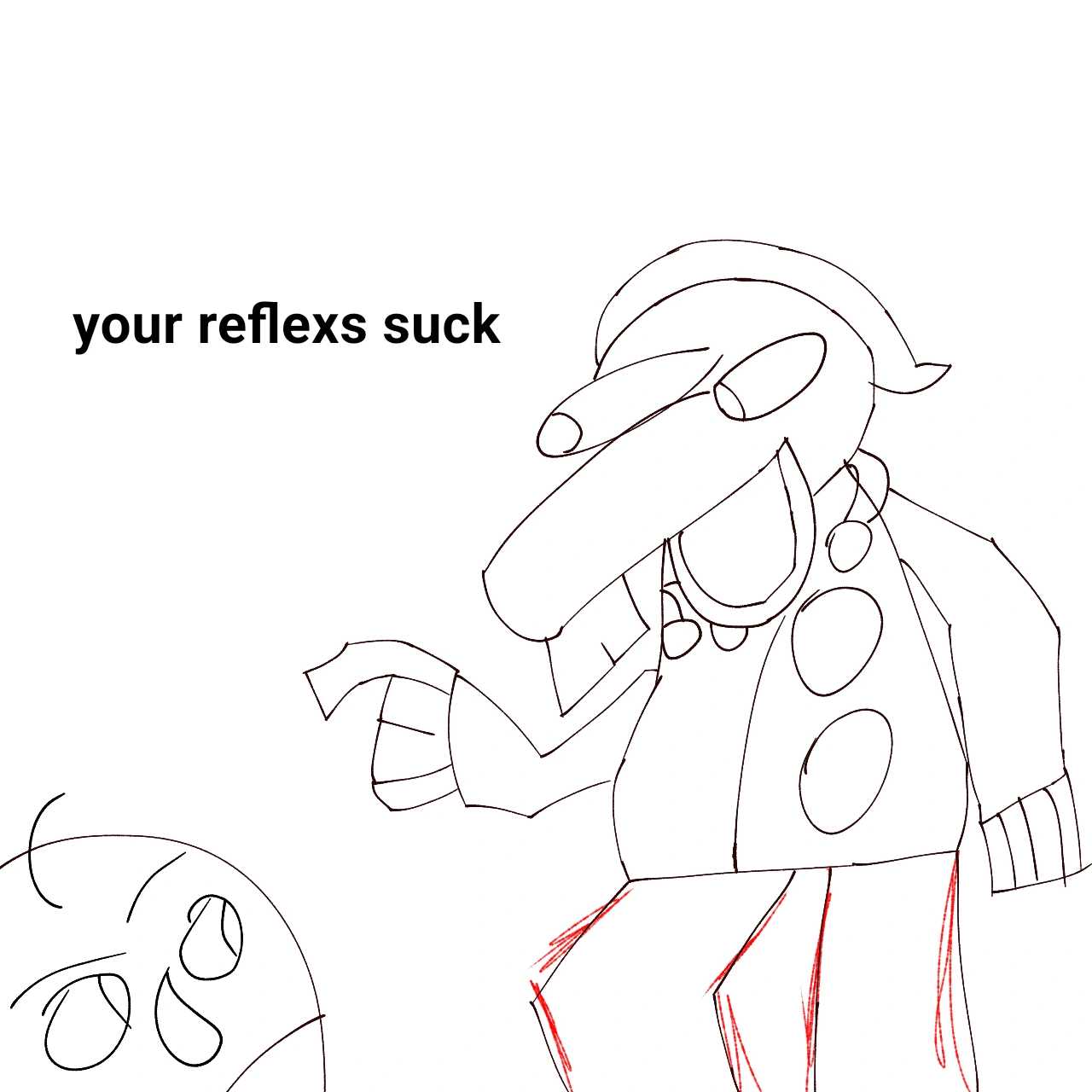 Dr reflex (but line art). | Fandom