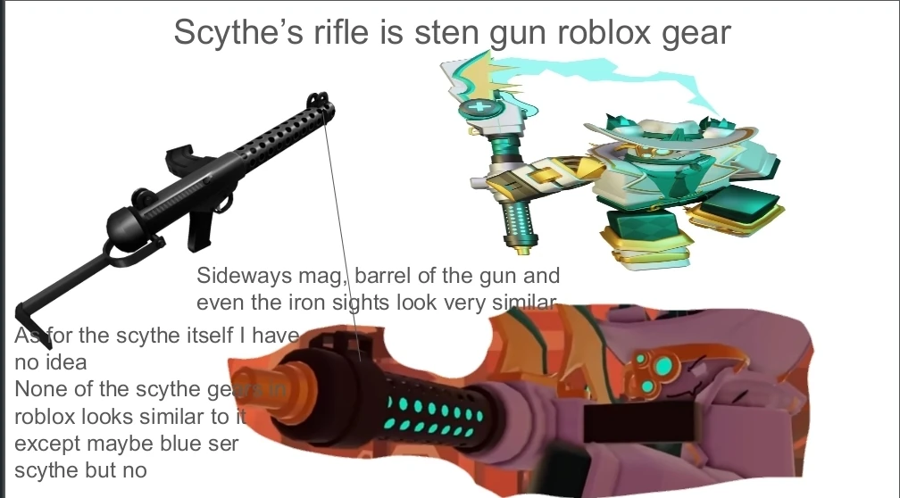 I did some searching to figure out Scythe's gear | Fandom