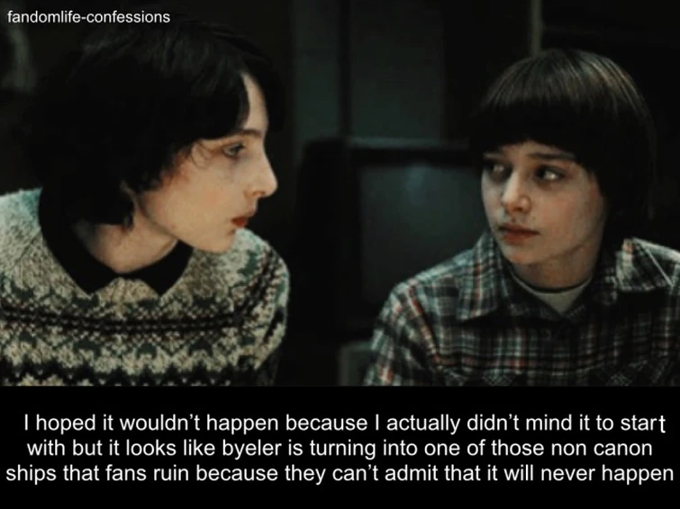 Sorry, but Byler isn’t going to be canon. | Fandom