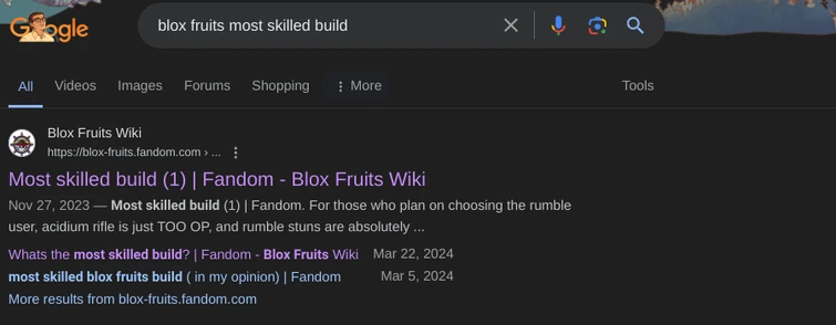 Most skilled build (1) | Fandom
