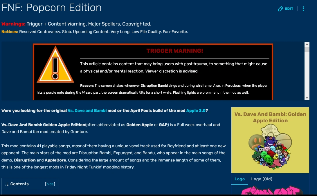 Yes, my favorite DnB mod, Popcorn Golden Apple/j | Fandom