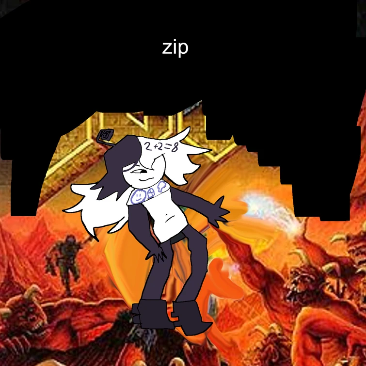 ZIP BUT SHE'S ON THE DOOM COVER. (pretty rushed art.) | Fandom