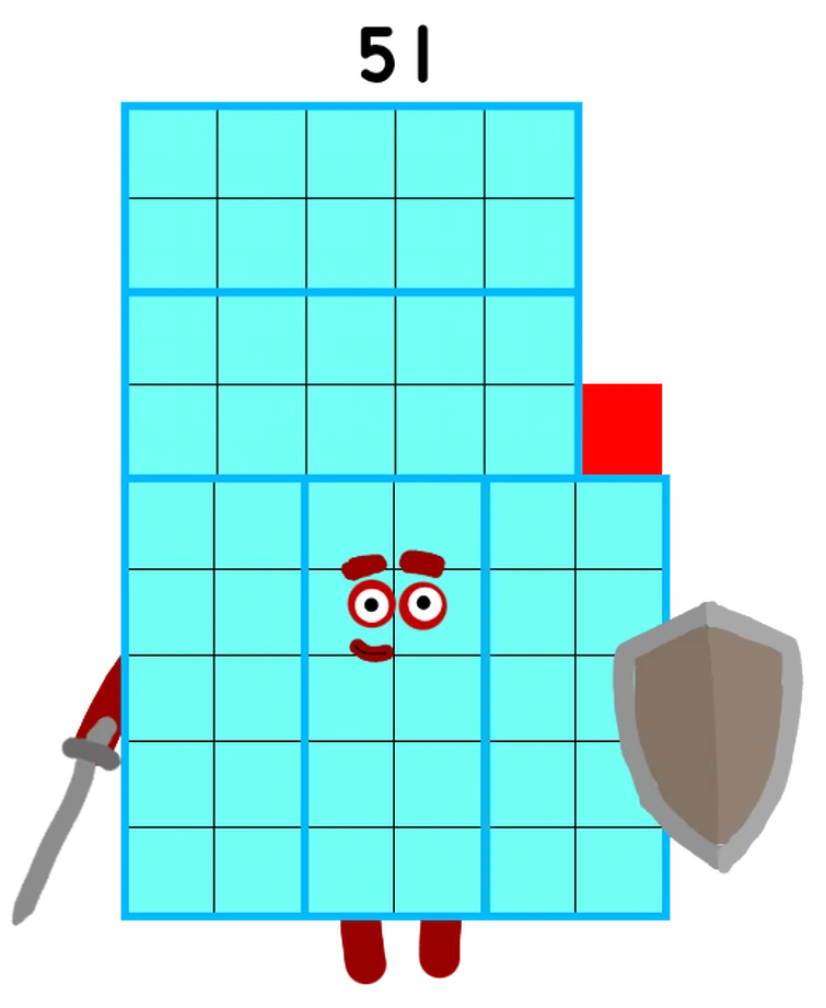 Blue Level Five Numberblocks Characters | Fandom