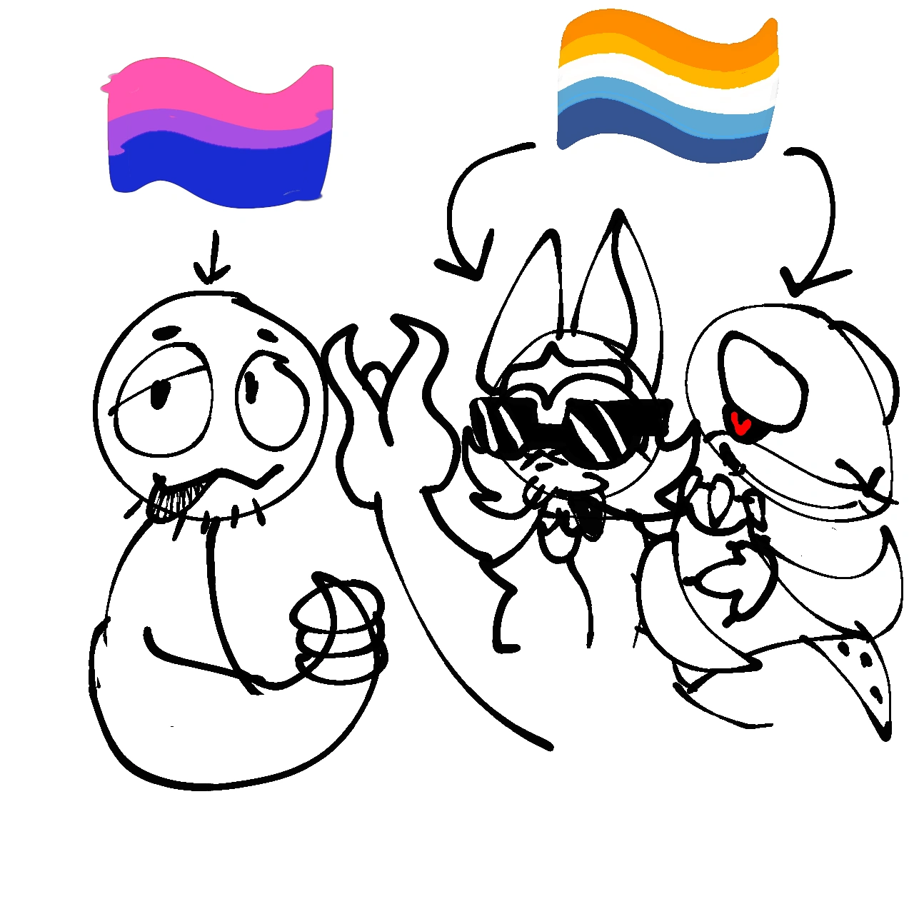 Oc sexualities yayaya (featuring Bluff, Ruff and Boxxer) | Fandom