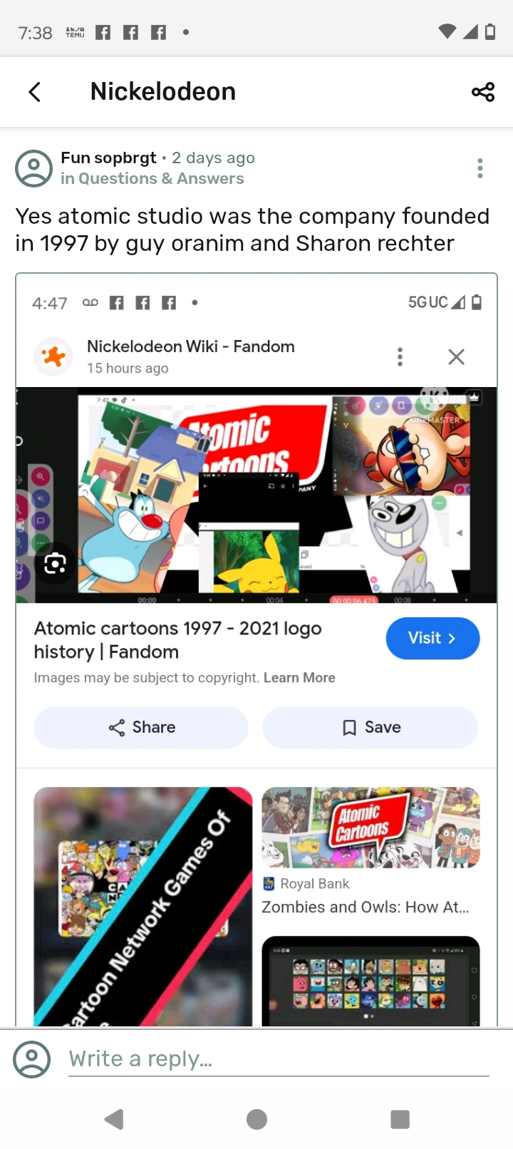 Atomic cartoons largely cancel their shows because | Fandom