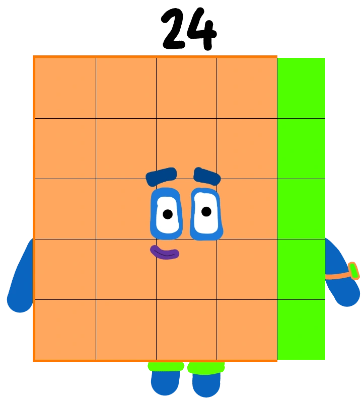 Twenty-Four is almost a square as a 4.8×5 rectangle | Fandom
